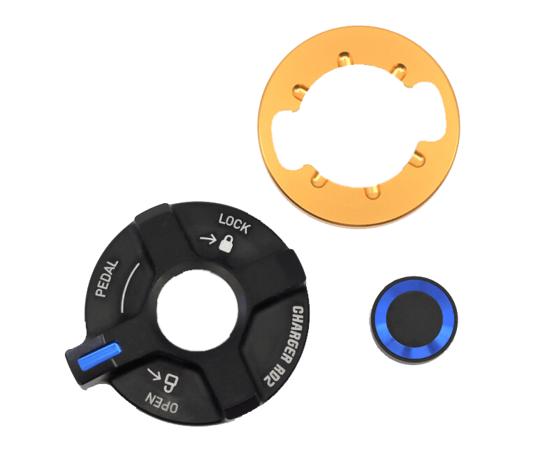 RockShox COMPRESSION DAMPER KNOB KIT CROWN Raceday2, 3pos - SID35/SID